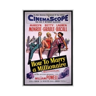 iCanvas "How To Marry A Millionaire Film Poster" by Radio Days Framed ...