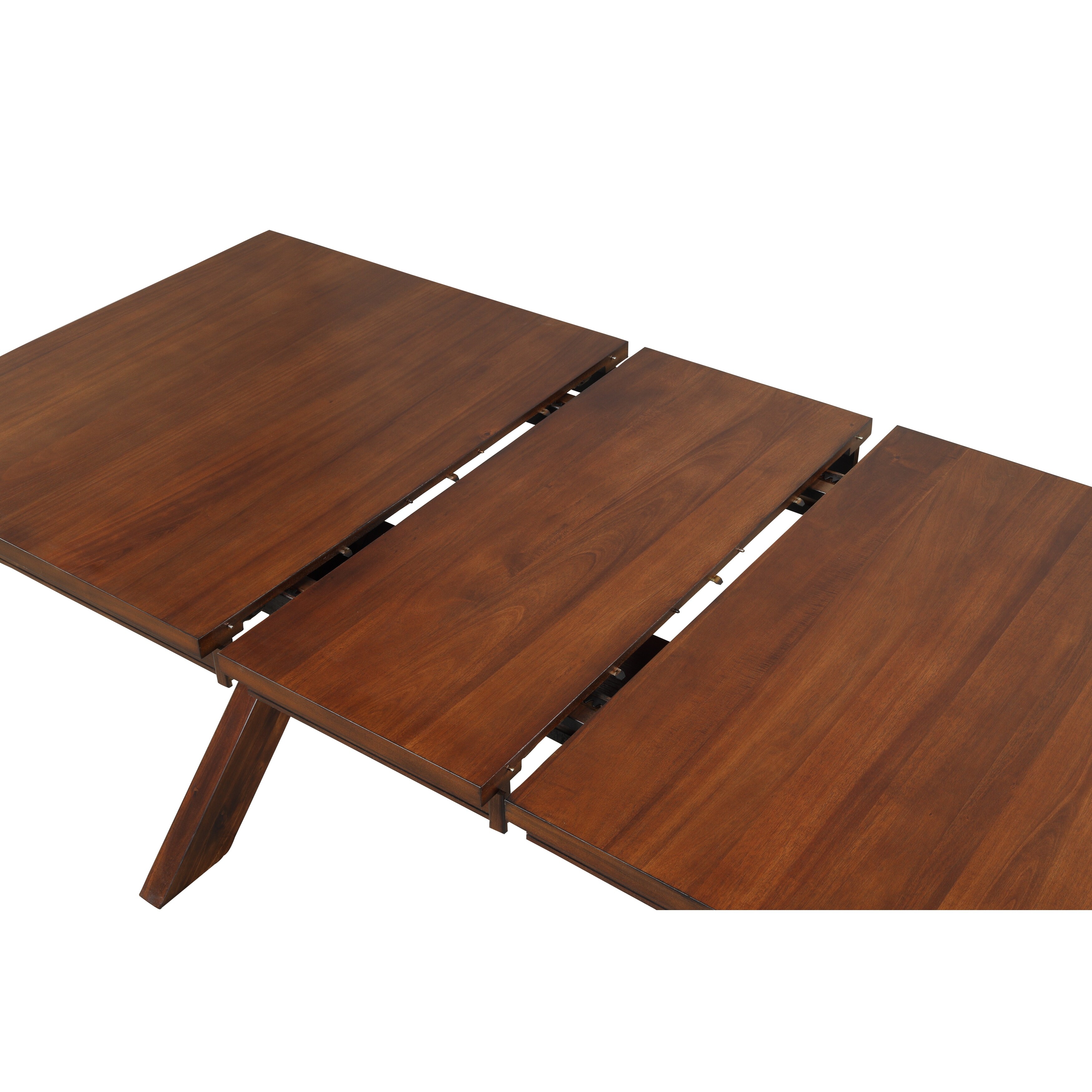 Roundhill Furniture Karven Wood 9 Piece Dining Set Extendable Trestle Dining Table with 8 Chairs Dark Hazelnut On Sale Bed Bath Beyond 35916145