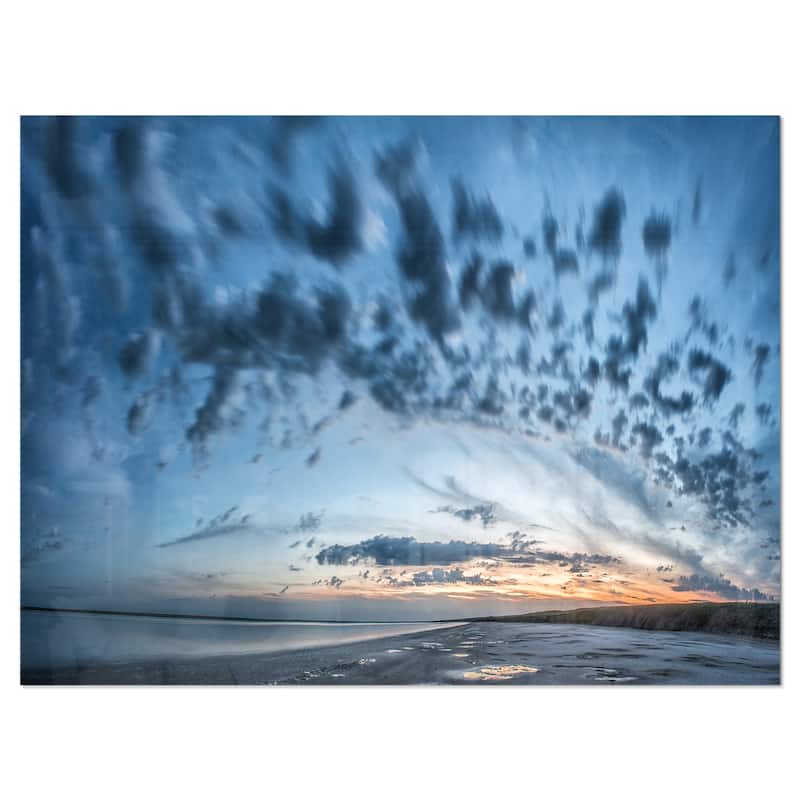 Manych Rissua Lake Panorama - Landscape Glossy Metal Wall Art ...