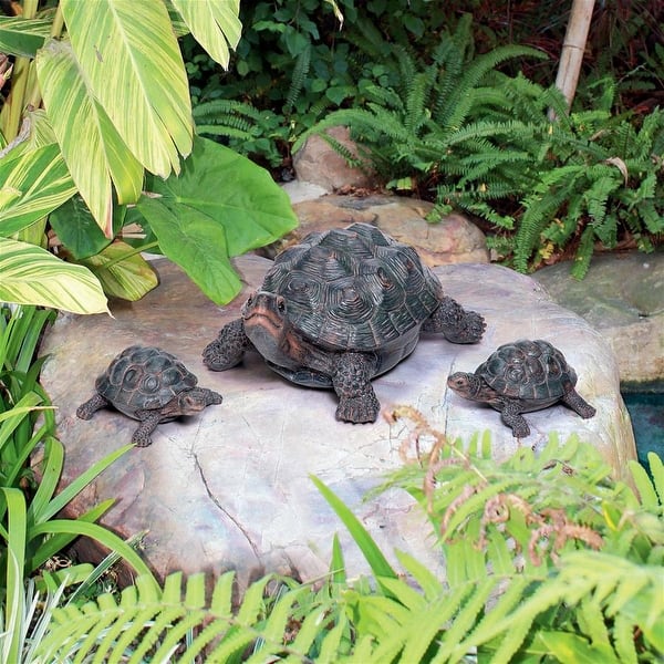 Design Toscano Turtle Tribe Garden Tortoise Family Statues - Bed Bath ...