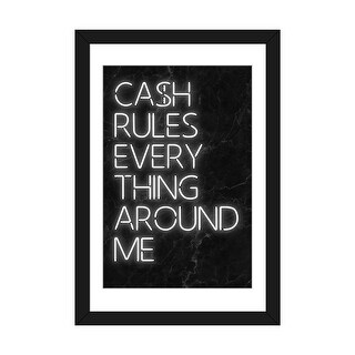 iCanvas "Cash Rules" by Ink & Drop - Bed Bath & Beyond - 37412015
