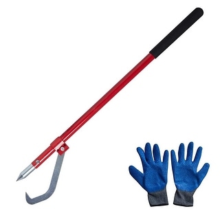 Steel Log Peavey Tool, Cant Hook, with Moving Hook & Gloves - On Sale ...