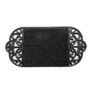 Oval Black Turf Outdoor Mat - Bed Bath & Beyond - 32637056