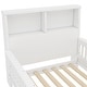 Twin Size Platform Bed w/Storage Headboard,Pull-Out Design,Safety Rail ...