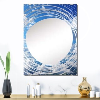 Designart "Calm Sky Embrace III" Sky Mirror Blue - Traditional Wall ...