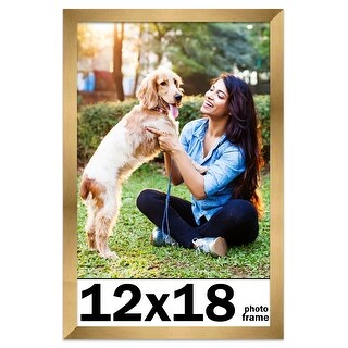 12x18 Frame Gold Bronze Picture Frame - Modern Photo Frame Includes UV ...