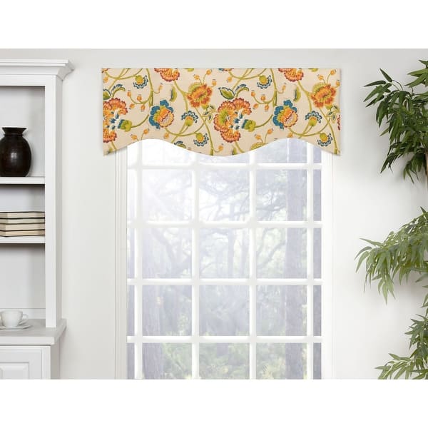 Canterbury floral shaped valance - Bed Bath & Beyond - 37631859