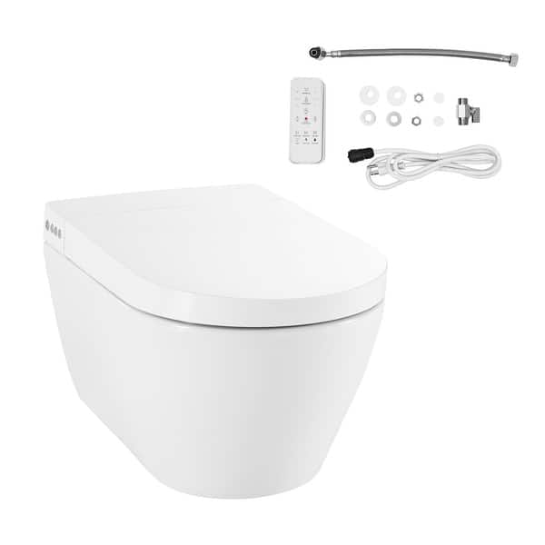 Hugo Smart Wall-Hung Toilet with Bidet Bundle - Bed Bath & Beyond ...