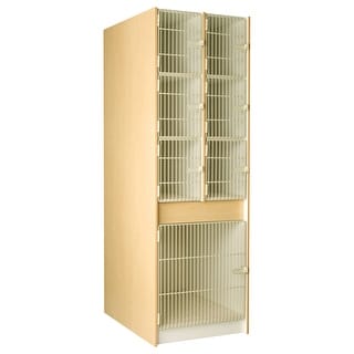 Instrument Storage Cabinet - 6 Compartment Music Room Organizer - Band ...