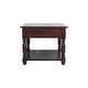 33.46" Solid Mango Wood Console Table with Turned Legs, 2 Drawers ...