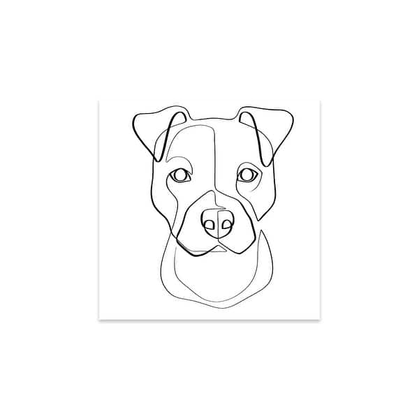 Pittie Pup Print On Acrylic Glass by Dane Khy - Bed Bath & Beyond ...