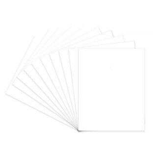 Smooth White 11x14 Backing Board - Uncut Photo Mat Board (50-Sheets ...