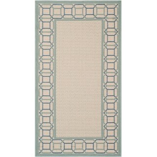 Martha Stewart by SAFAVIEH Facet Border Indoor/ Outdoor Waterproof Rug ...