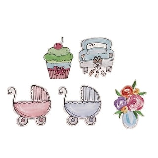 Transpac MDF Oversized Heart Magnets w/Table S/5 Home Decorations ...