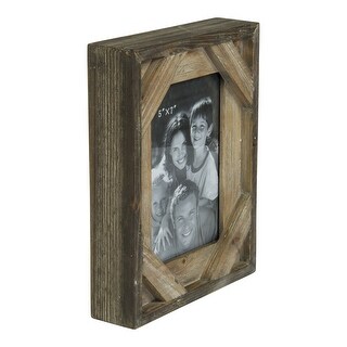 10" Brown Distressed Rectangular Photo Box Frame - other-frame-size ...