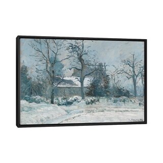 iCanvas "Piette's House at Montfoucault, Snow Effect, 1874" by Camille ...