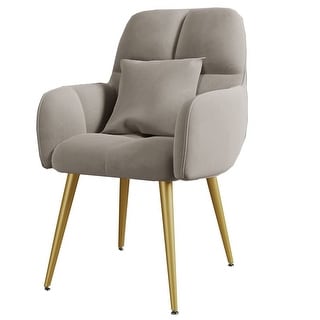 Accent Chair Modern Velvet Dining Chairs Modern Mid Century with Metal ...