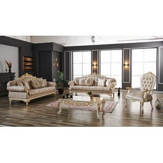 Karsi Traditional Style 3 Pieces Living Room Set 2 Sofa 1 Chair - Bed ...