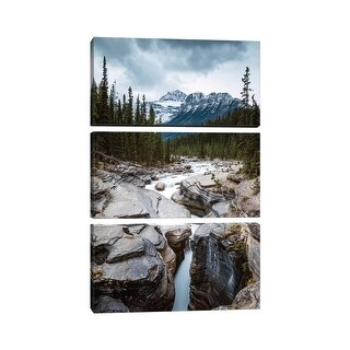 iCanvas "Mistaya Canyon In The Rockies" by Matteo Colombo 3-Piece ...