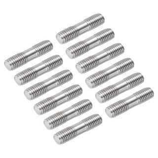 304 Stainless Steel Push Rod Double End Threaded Rod, Pack of 12 ...