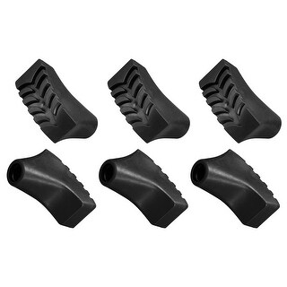 6Pcs Trekking Pole Tips Cane Hiking Stick Tip Protectors Replacement ...