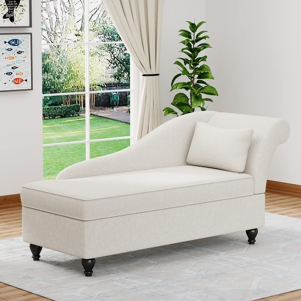 Belleze chaise lounge indoor furniture living room chair contemporary sofa couch hardwood legs store