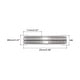 304 Stainless Steel Push Rod Double End Threaded Rod, Pack of 12 ...