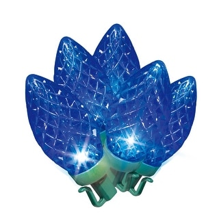400-Count Blue Diamond-Cut C9 LED Christmas Lights, 238 Feet - Bed Bath ...