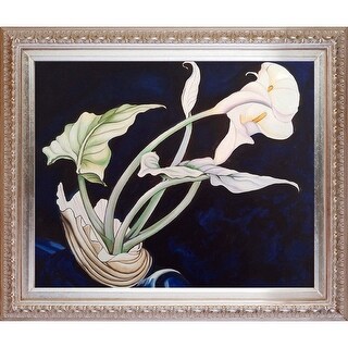 Calla Lilies (Bert Savoy) with Elegant Champagne Frame - Bed Bath ...