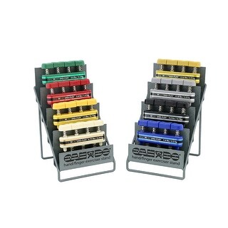 CanDo® Digi-Flex® hand exerciser - set of 8 (tan, yellow, red, green ...