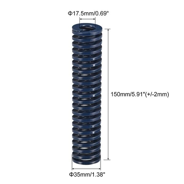Die Spring, 2pcs 35mm OD 150mm Long Spiral Stamping Light Load ...