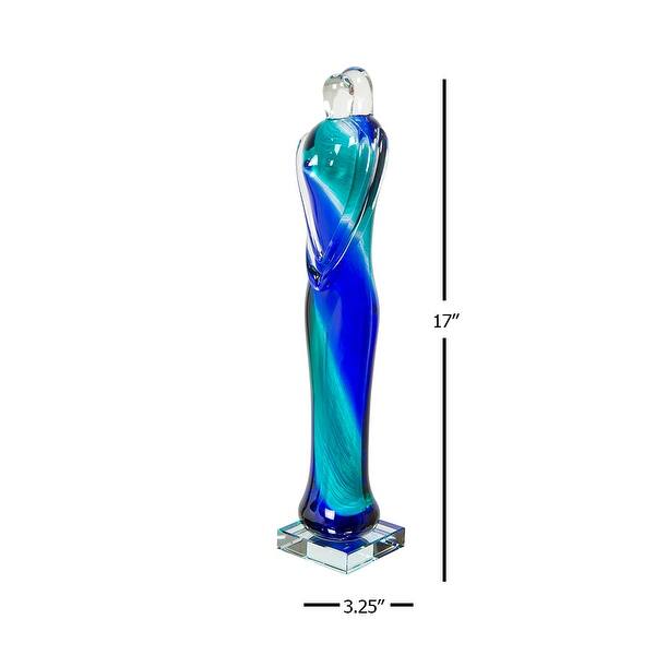 Eternal Embrace Handcrafted Art Glass Sculpture - On Sale - Bed Bath ...