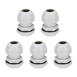Cable Gland Waterproof Plastic Conenector Adjustable Locknut 5 Pcs ...