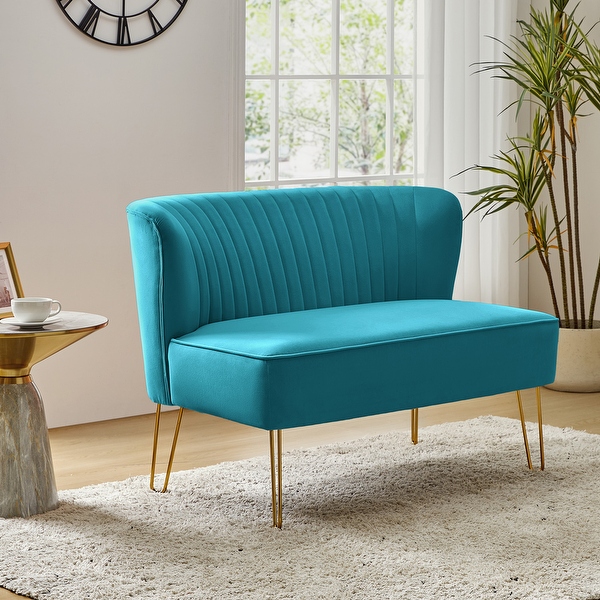 Teal cocktail sofa store