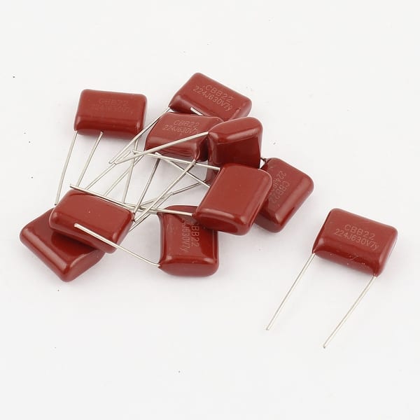10pcs 224J 630V 0.22uF Electronic Components Metallized Polyester Film ...