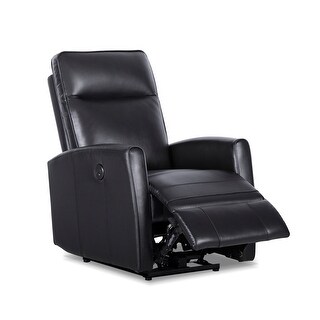 Modern Recliner Leather Power Recliner USB Port Glider Recliner with ...
