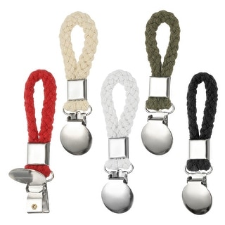 Hanging Tea Towel Clips, Braided Cotton Loop Towel Clip with Metal ...