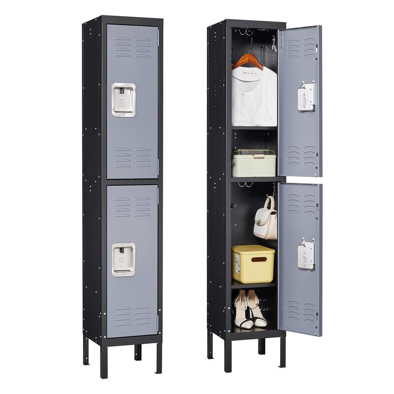 Metal Locker 2 Doors - Overstock - 36519697