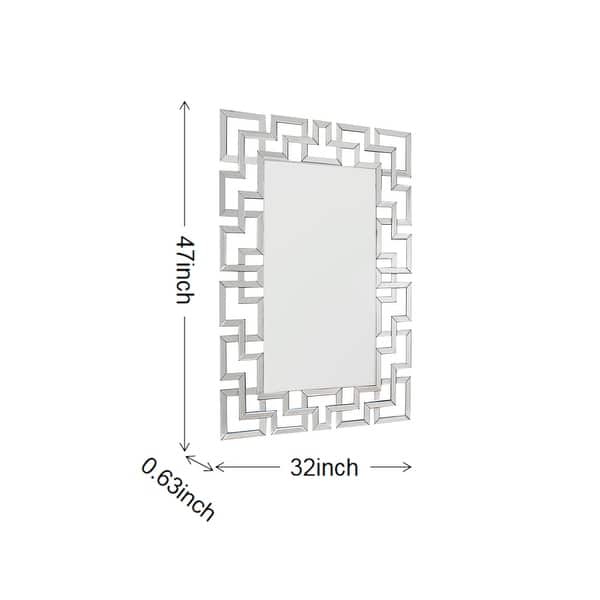 LYNX Rectangle Decorative Accent Wall Mirror - 32"x47" - Bed Bath ...
