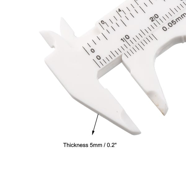 Vernier Caliper Metric Mini Double Scale Plastic Ruler Measuring Tool ...