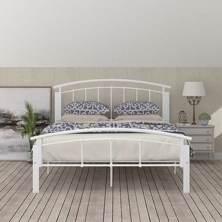 Metal Beds Frame with 13-Piece Metal Slat Frame - Bed Bath & Beyond ...