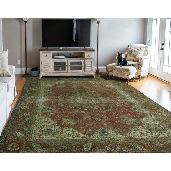 Semi Antique Mohib Rusty-Red/Brown Rug - 9'8" x 12'3" - Bed Bath ...