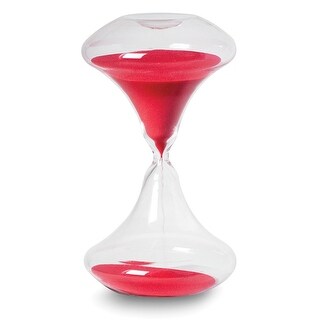 Curata Red Sand and Hand-Blown Glass 45 Minute Sand Timer - Bed Bath ...