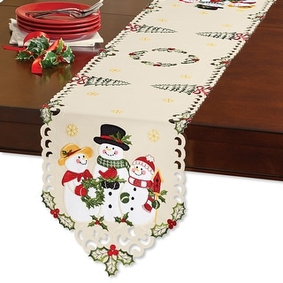 Snowman Family Christmas Table Linens - Bed Bath & Beyond - 36718260