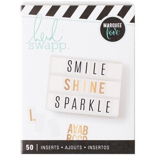 Heidi Swapp Lightbox Inserts 50/Pkg-Blank - Bed Bath & Beyond - 18245543