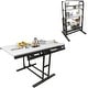 Convertible 2 in 1 Shelf to Table,Extendable Dining Table with Metal ...
