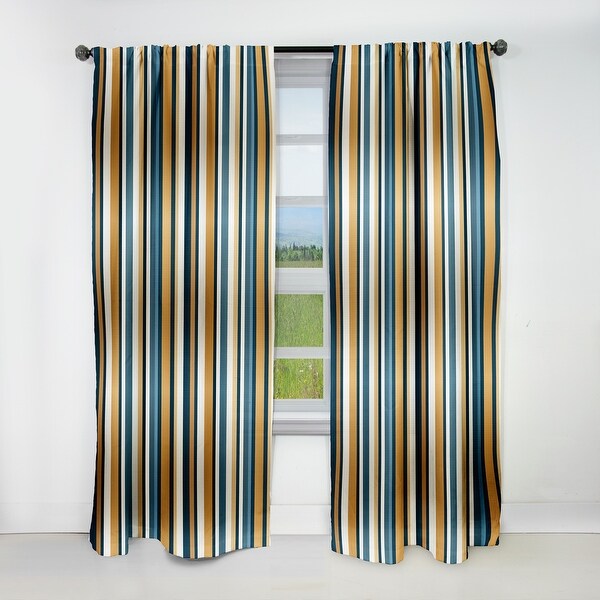G.H. Bass & Co. Peak Stripe Curtain Panel Pair - On Sale - Bed Bath ...