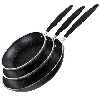 Granitestone Nonstick Fry Pan, 3 Piece Cookware Set 8", 10", 12" Pans ...