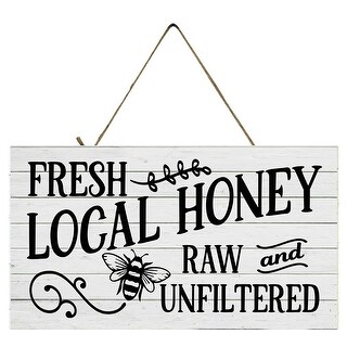 Farmhouse Fresh Local Honey Printed Handmade Sign 10" x 5" - Bed Bath ...