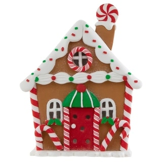 5.25" LED Lighted Gingerbread Candy House Christmas Decoration - Bed ...